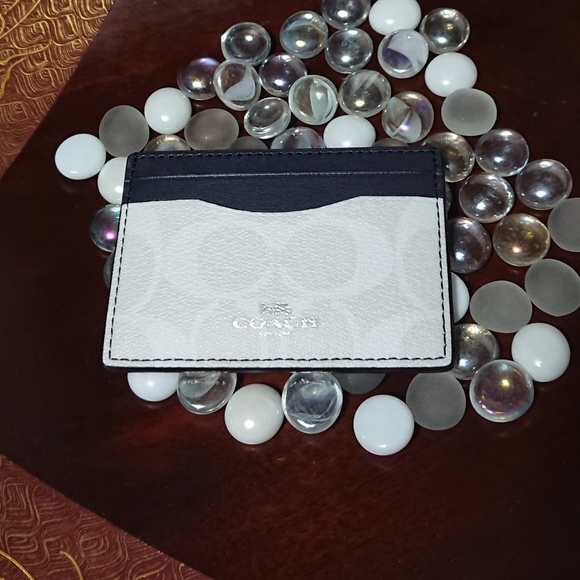 Coach | Accessories | Coach Chalkmidnight Signature Card Case | Poshmark